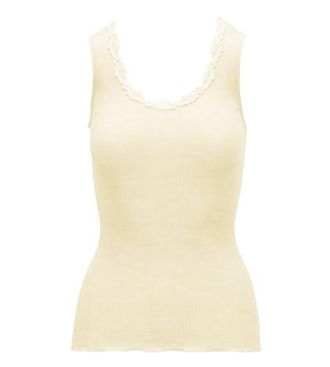 Oscalito Top &agrave; Bretelles Laine & Soie Champagne - Taille - 6