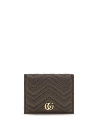 Gucci Womens Wallet Gg Marmont Toasted Toasted-Toasted Calf Leather & Purses Toasted/toasted