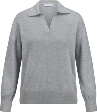 Peter Hahn Polo-Pullover Peter Hahn grau