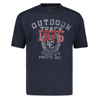 Adamo Bedrucktes &Uuml;bergr&ouml;&szlig;en T-Shirt 2XL-12XL Comfort Fit f&uuml;r Herren dunkelblau Modell Outdoor Track, Gr&ouml;&szlig;e:4XL