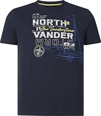 Jan Vanderstorm Homme T-Shirt Frimann Bleu Foncé, 6XL (XXXXXXL) - 76/78