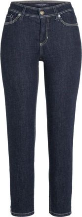 Cambio Femme, Jeans, Bleu, Taille: 40 FR Pantalon Court en Denim Bleu Foncé Piper