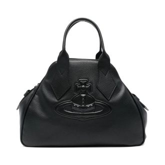 Vivienne Westwood Femme, Sacs, Noir, Taille: ONE Size Sac &agrave; main zipp&eacute; textur&eacute;