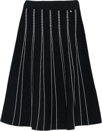 Liu Jo Femme, Jupes, Multicolore, Taille: 40 FR Jupe Midi en Maille