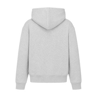 Balmain Mens Vintage Print Hoodie - Balmain Cotton Grey Ready-To-Wear Hoodies