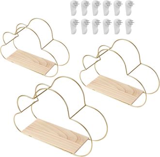 Generic Schwimmende Wandregale | Wolke Wandregale,Lagerung Organizer Display Regale Bauernhaus Wohnkultur F&uuml;r Wohnzimmer Schlafzimmer K&uuml;che