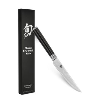 Shun KAI Shun Classic japanisches Steakmesser 12 cm Klingenl&auml;nge - Damastmesser 32 Lagen VG MAX Kern - 61 (&plusmn;1) HRC - Pakkaholzgriff - Made in Japan - Grill