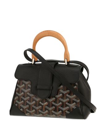 Goyard sac &agrave; main Saigon format mini (ann&eacute;es 2020) - Noir