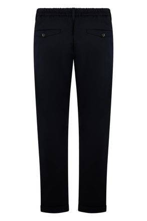 Nine In The Morning Mens Slim-Fit Chinos Navy Cotton