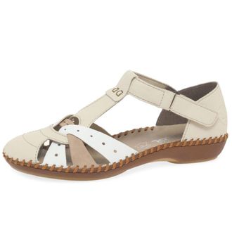 Rieker Damen M1655 Barfußschuh, beige 61, 39 EU