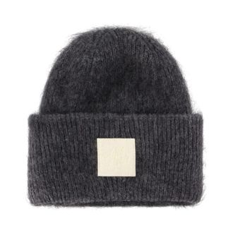 Ami Patch Beanie - - Accessories - unisex - Grau - ONE SIZE