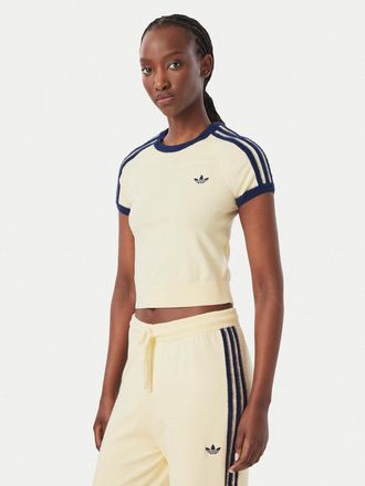 adidas T-Shirt KS7376 Creme Slim Fit
