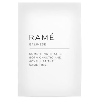 artboxONE Poster 30x20 cm Typografie Ram&eacute; hochwertiger Design Kunstdruck - Bild ram&eacute; Balinese Beautiful