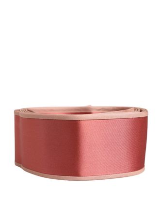 Dolce & Gabbana Womens Silk Satin Waist Belt Pink