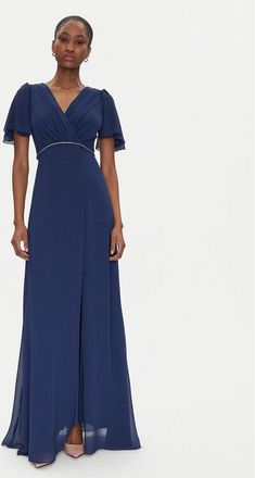 Rinascimento Rinascimento Abendkleid CFC0122466003 Dunkelblau Regular Fit