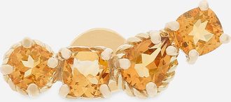 Dolce & Gabbana Einzelohrring Aus Gelbgold 18 kt Mit Zitrinen - Frau Ohrringe Gold Gold Onesize
