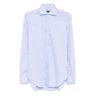 Barba Italienisches Baumwollhemd - - Shirts - Herren - Blau - L