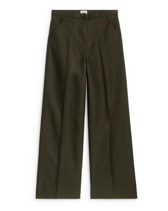 Arket Chinohose Aus Baumwolle -Gr&uuml;n