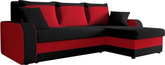 Mirjan24 Ecksofa Kristofer, Design Eckcouch, Couch mit Schlaffunktion, Zwei Bettkasten, Wohnlandschaft, Bettfunktion L-Form Sofa, Ottomane universell (Mikrofaz