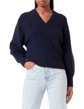 BOSS Womens C_Faosta Sweater, Open Blue, XS