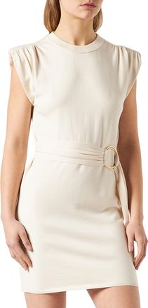 Morgan Damen Tricot COL Rond Ceinture A Boucle 221-RMERIL Robe, elfenbeinfarben, X-Large