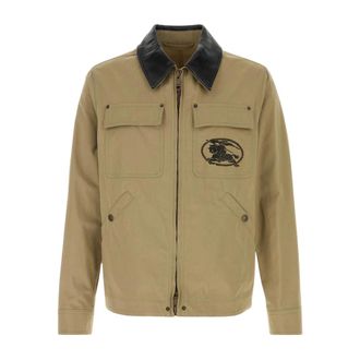 Burberry Cappuccino Baumwolljacke - - Jackets - Herren - Beige - 2XL