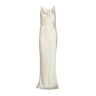 Rotate Cremefarbenes Maxi-Tr&auml;gerkleid - - Dresses - Damen - Beige - XS