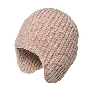 Generic Chapeau chaud dextérieur pour homme et femme avec bordure dhiver épaisse en laine tricotée résistante au froid pour entraînement par temps froid et vi