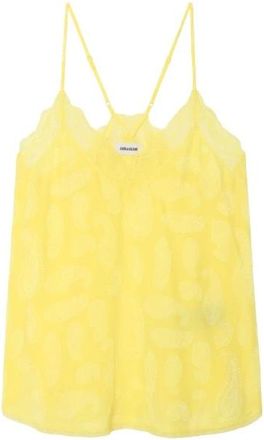 Zadig&Voltaire Femme, Tops, Jaune, Taille: 36 FR Christy Camisole
