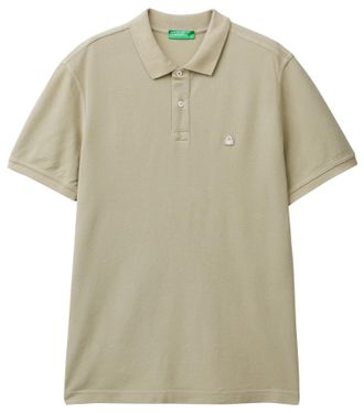 Benetton Herren Maglia Polo M/M 3089j3179 Polohemd, grün, Medium