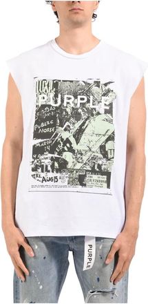 Purple Homme, Tops, Blanc, Taille: XL Noise Tank Top