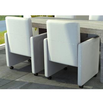 vidaXL Esszimmerst&uuml;hle 4 Stk. Schwarz Kunstleder - Vidaxl