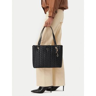 Guess Handtasche Guess Stacey HWGG97 41250 Schwarz