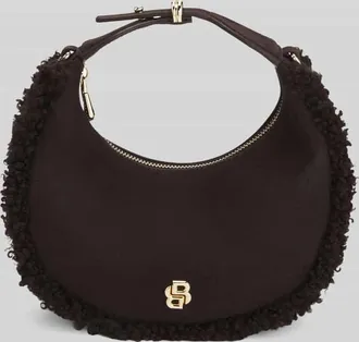 HUGO BOSS Umh&auml;ngetasche mit Shearlingrand