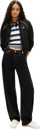 Tommy Jeans Trainingsjacke f&uuml;r Damen (Schwarz)