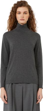 Max Mara Femme, Pulls, Bleu, Taille: 38 FR Kiku Turtleneck
