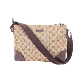 Gucci Sac bandouli&egrave;re en cuir et toile GG Pre-owned - Femme - Pre-owned - Beige - Taille: ONE Size