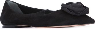 Roger Vivier Nero Ballerine Flat Shoes