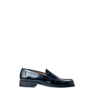 Christophe Lemaire Homme, Chaussures, Noir, Taille: 45 EU Leather Mocassins