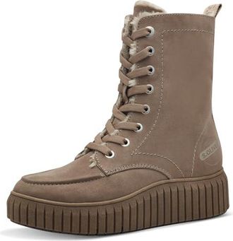 s.Oliver Bottines en Dentelle pour Femme 5-26240-43 Botte de Neige, Taupe, 40 EU