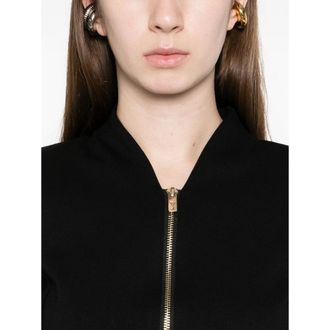 Macron Zip-Up Rayon Shirt - Black