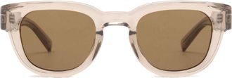 Saint Laurent Eyewear lunettes de soleil à logo imprimé - Tons neutres