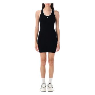Amiri Schwarzes Rippstrick Minikleid Aw25 - - Dresses - Damen - Schwarzk - M