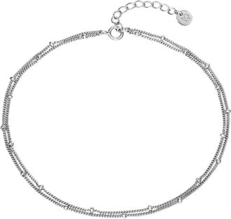 Glanzst&uuml;cke M&uuml;nchen Fu&szlig;kettchen - Sterling Silber Fu&szlig;kette - Gr. unisize - in Silber - f&uuml;r Damen