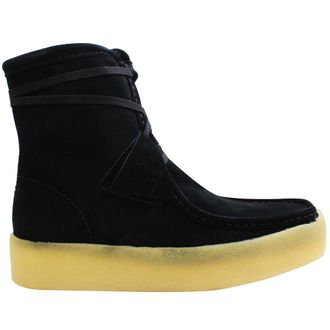 Clarks Wallabee Cup Damen Schwarze Hohe Stiefel