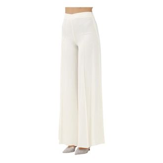 Simona Corsellini Femme, Pantalons, Blanc, Taille: 38 FR Pantalon Large Blanc &Eacute;l&eacute;gant