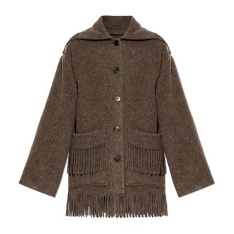 By Malene Birger Femme, Vestes, Brun, Taille: 36 FR Wool Boloune Jacket