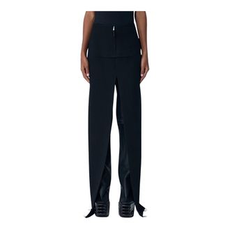 Rick Owens Sliced Maxi Skirt - - Trousers - Damen - Schwarzk - XS