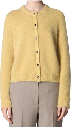 Roberto Collina Damen, Strickwaren, Gelb, SGr&ouml;&szlig;e