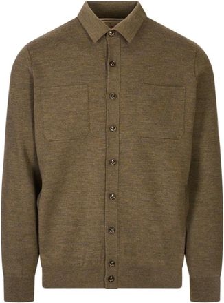 Montecore Cardigan style chemise - Homme - Pulls - Vert - Taille: S